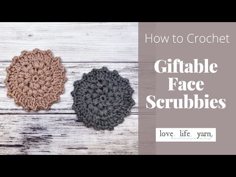 Giftable Crochet Face Scrubby (Free Pattern) - love. life. yarn.