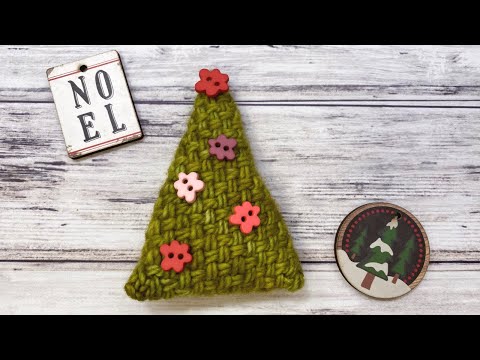 Easy Knit Christmas Tree (Free Knitting Pattern) - love. life. yarn.