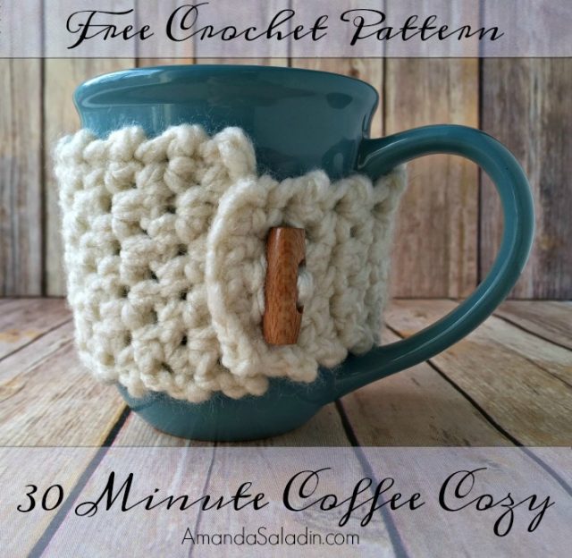 30 Minute Coffee Cozy - Free Crochet Pattern - love. life. yarn.