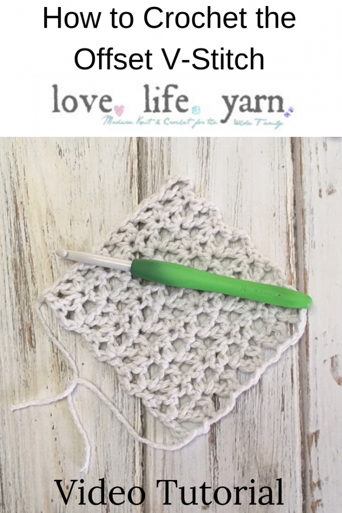 How to Crochet the Offset V-Stitch - love. life. yarn.