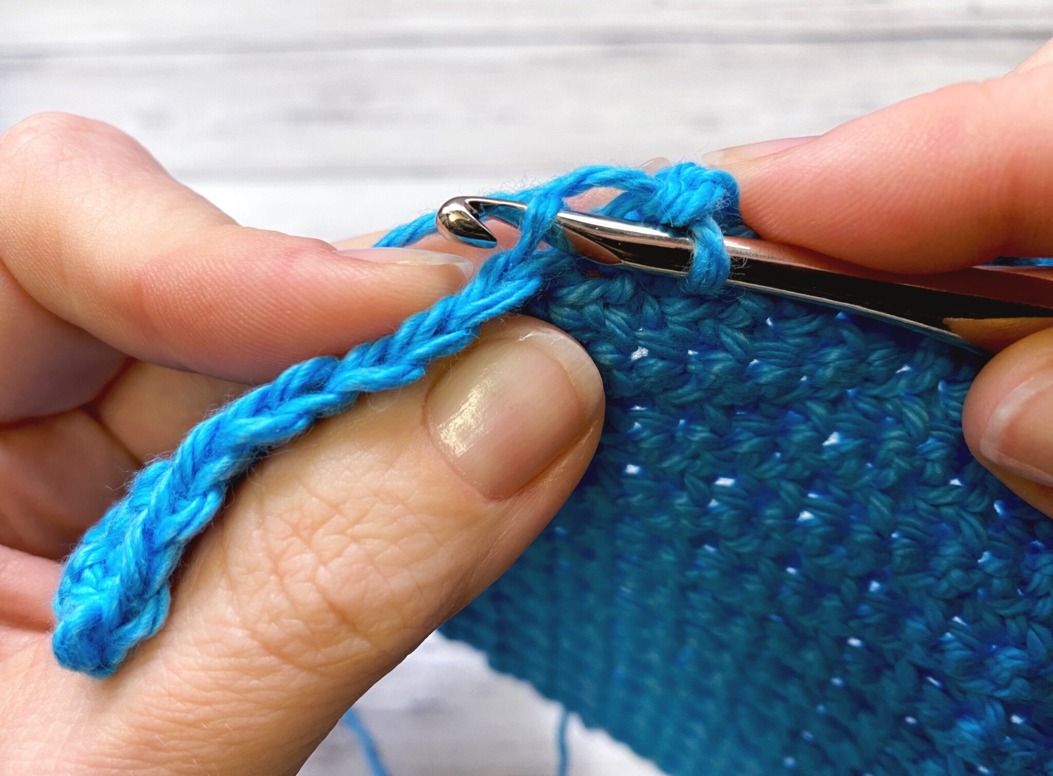 Front and Back Loop Single Crochet (Easy Stitch Tutorial) - love. life ...