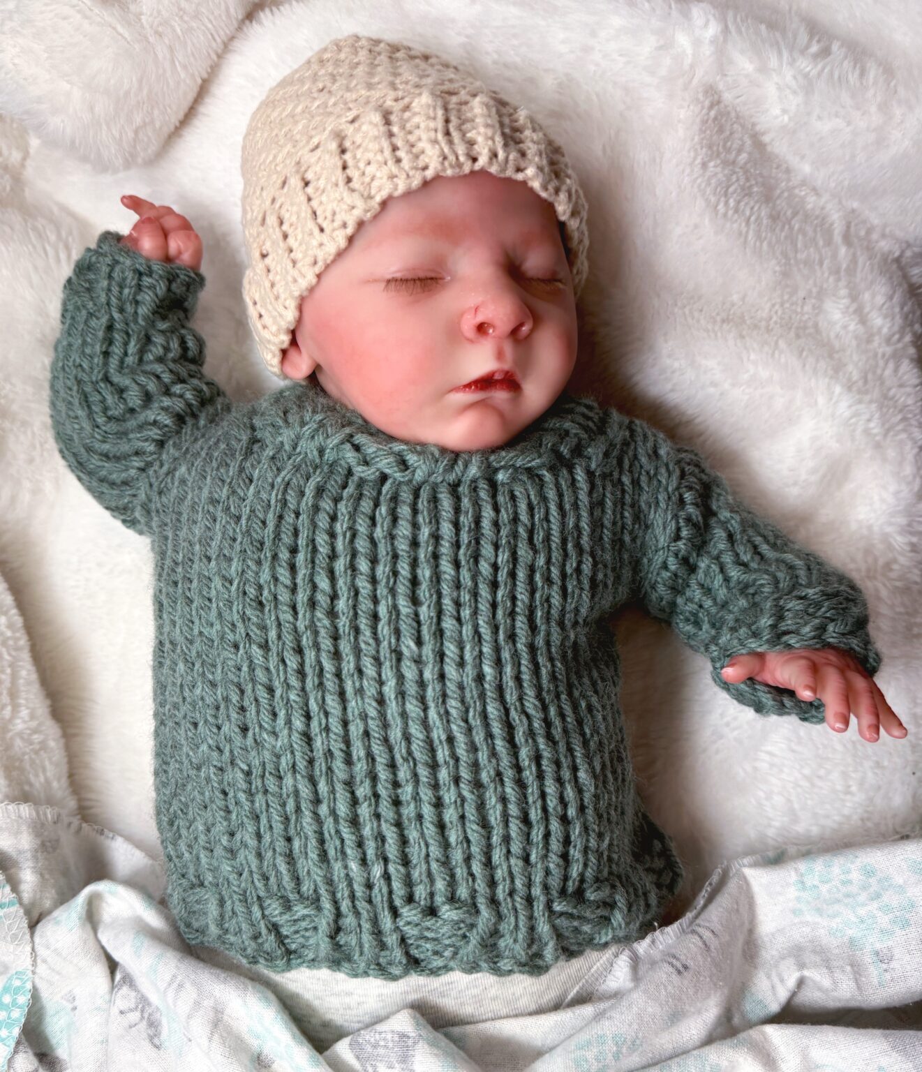 Basic Bulky Baby Sweater (Free Knitting Pattern) - love. life. yarn.