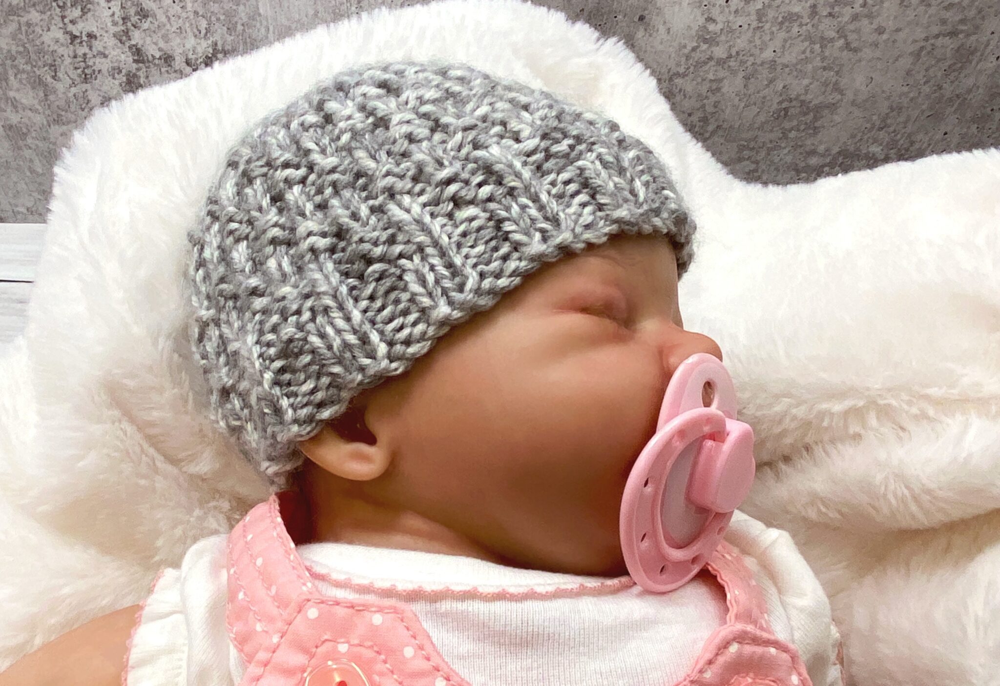 Basketweave Knit Preemie Hat (Free Knitting Pattern) - love. life. yarn.