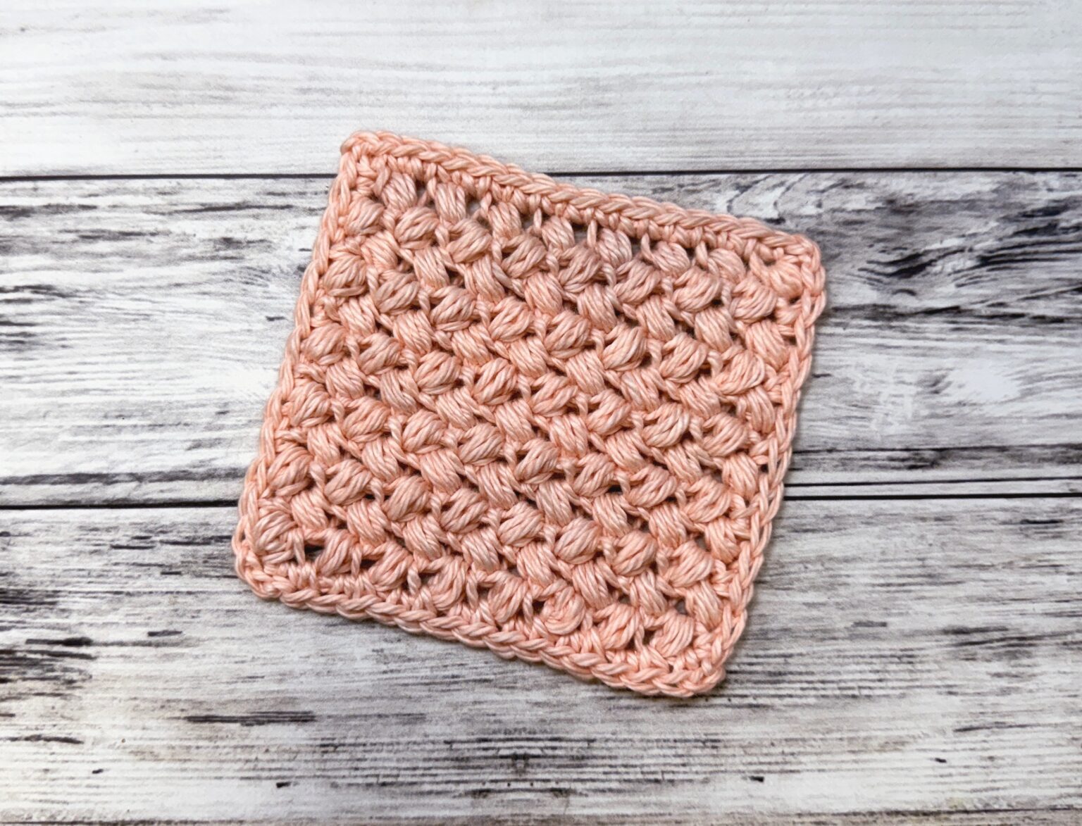 Bean Stitch Face Scrubby (Free Crochet Pattern) - love. life. yarn.