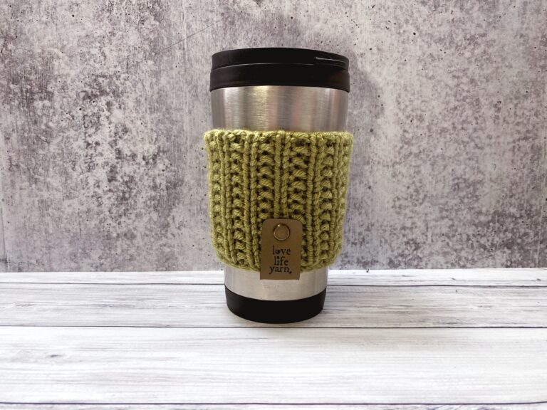 Beginner Knit Mug Cozy (Free Knitting Pattern)
