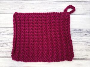 Beginner Super Bulky Trivet (Free Knitting Pattern) - love. life. yarn.