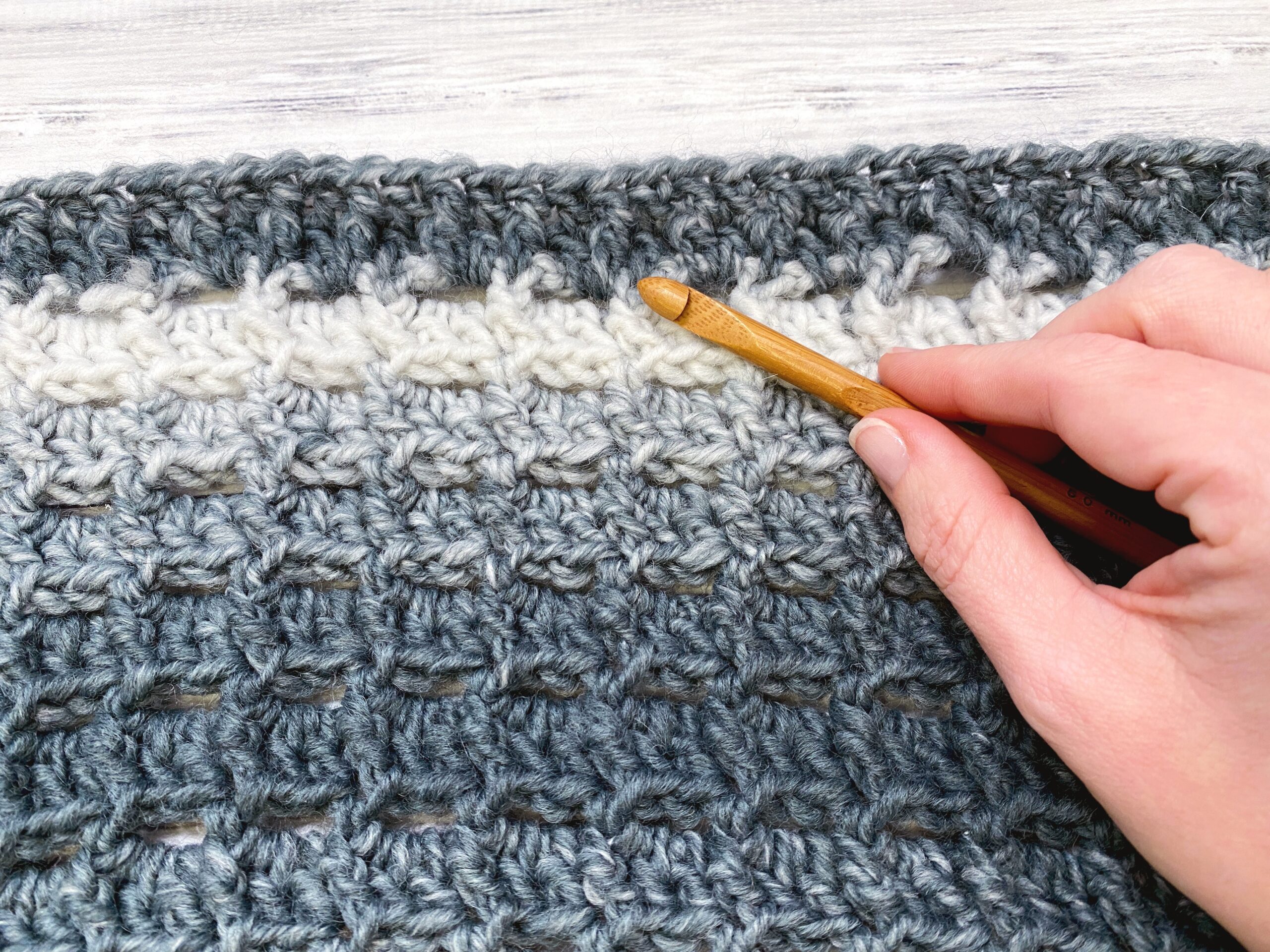 Crochet Block Stitch Baby Blanket (Free Pattern) - love. life. yarn.