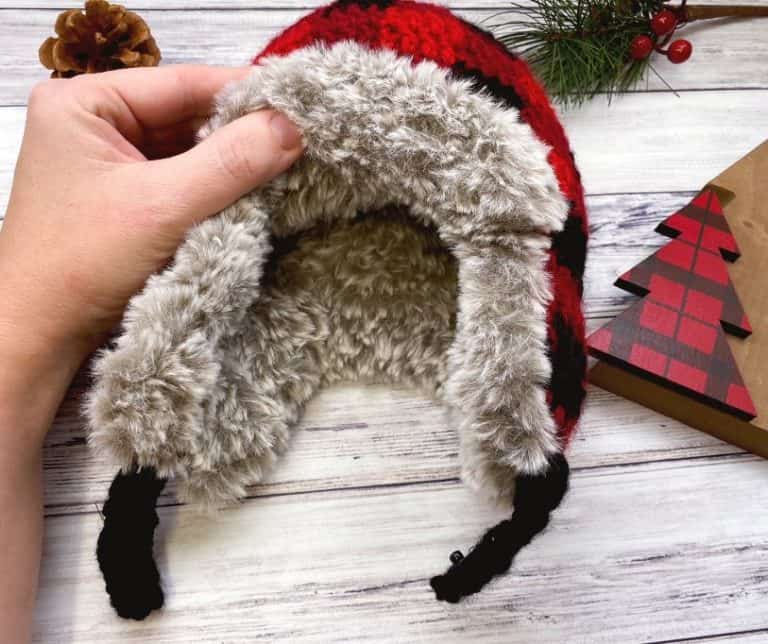 Plaid Crochet Aviator Hat (Free Pattern) - love. life. yarn.