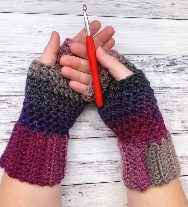 Basic Crochet Mittens - Easy Free Pattern - love. life. yarn.