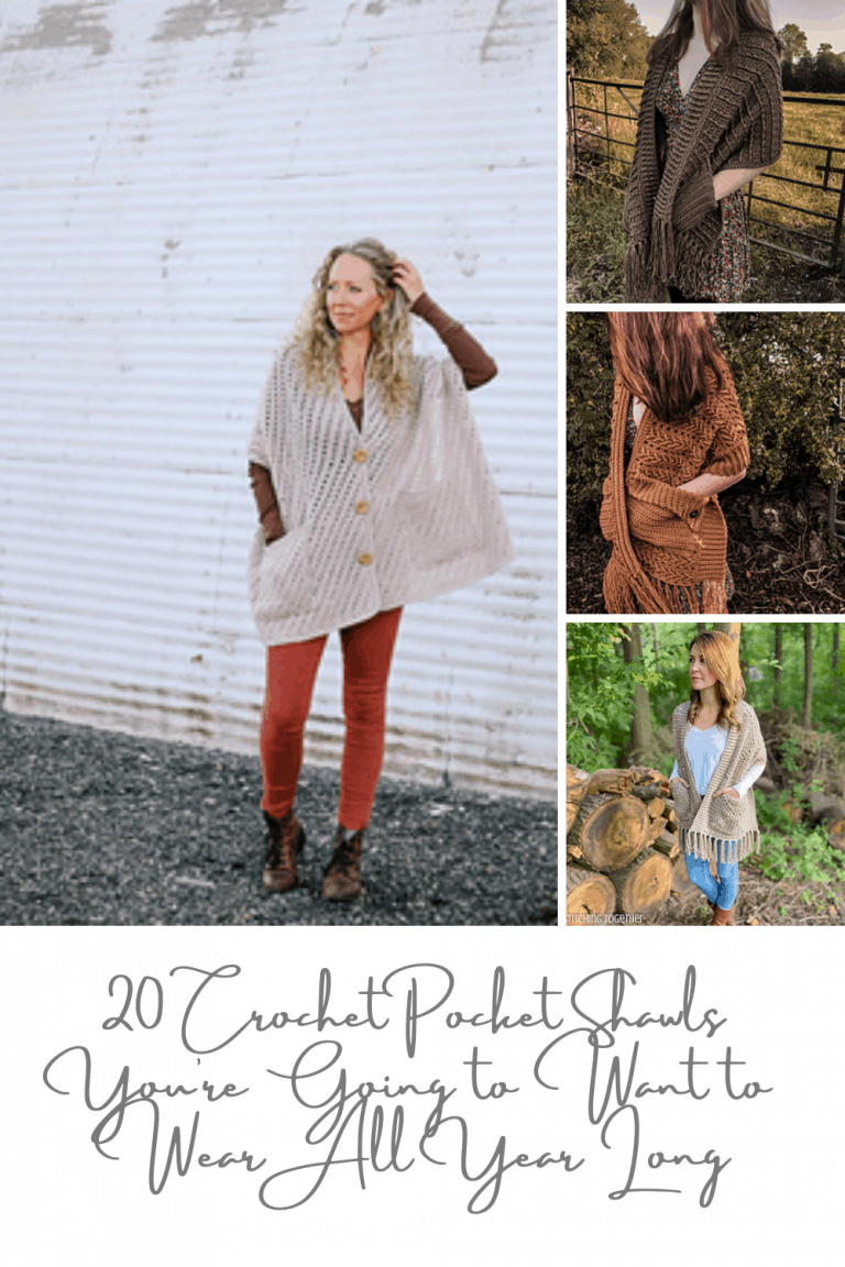 How to Crochet a Simple Pocket Shawl (Free Pattern) - love. life. yarn.