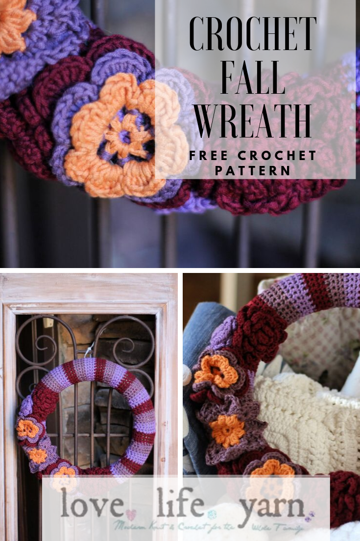 Fall Wreath - Free Crochet Pattern - love. life. yarn.