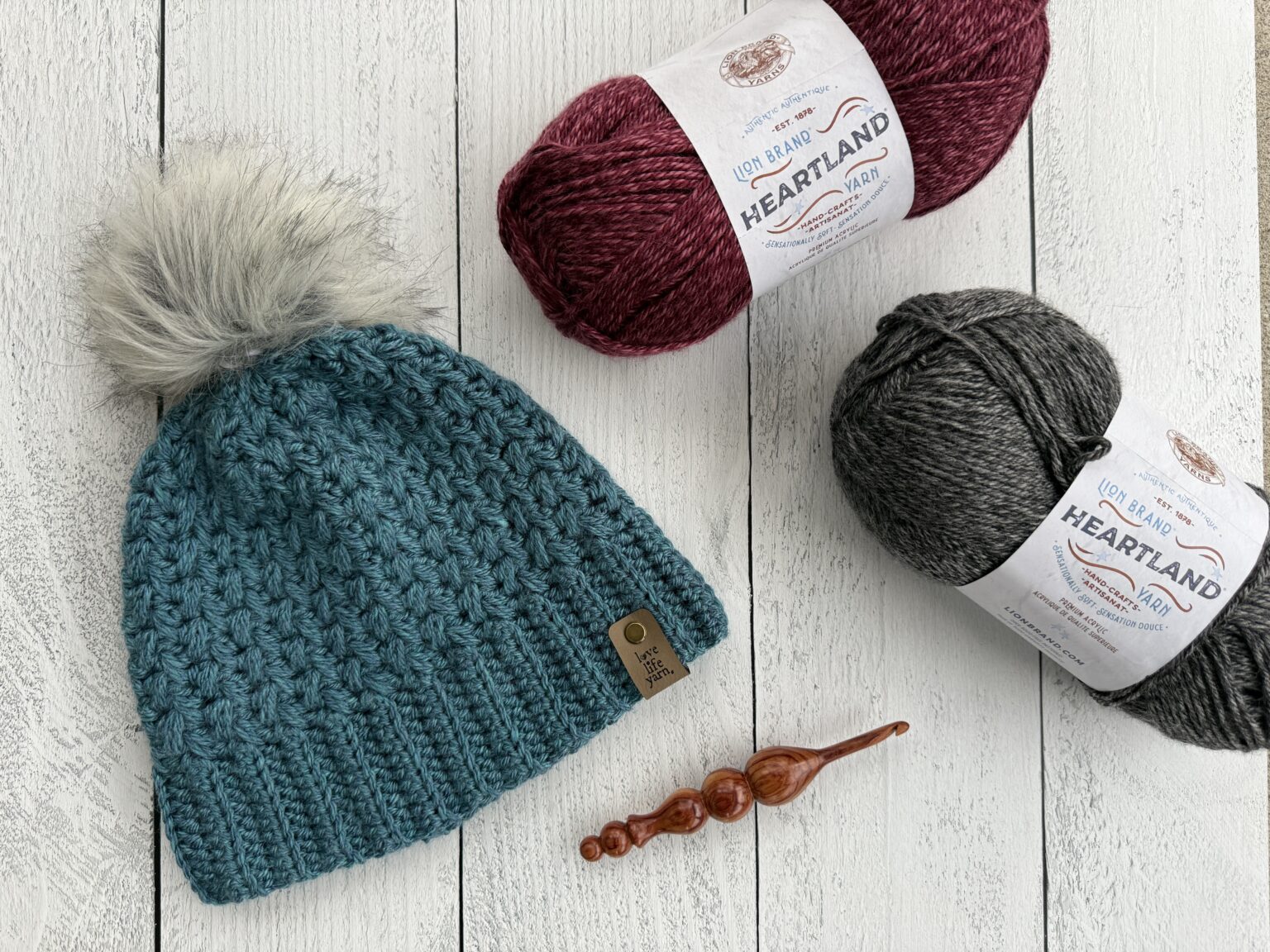 Feather Stitch Beanie (Free Crochet Pattern in 8 Sizes!) - love. life ...