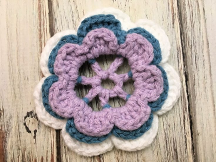 Crochet Six Petal Flower Tutorial (Free Pattern) - love. life. yarn.