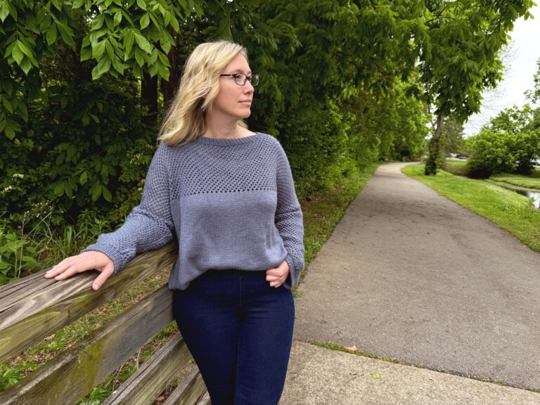 Irish Mesh Lace Sweater (Free Knitting Pattern) - love. life. yarn.