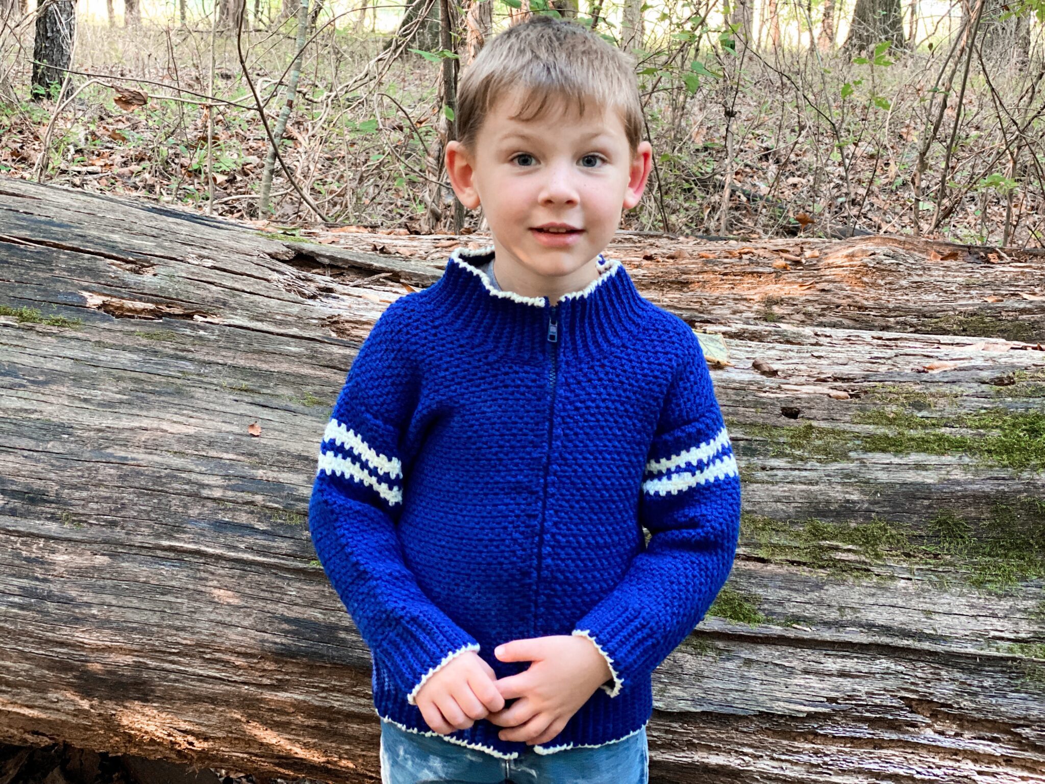 Varsity Boys Crochet Sweater - Free Pattern - love. life. yarn.