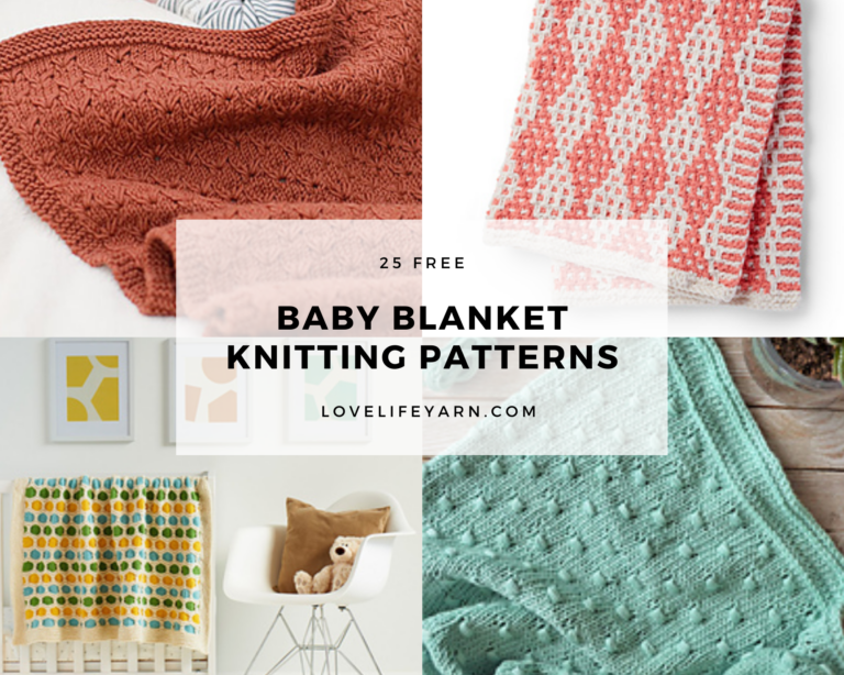 25+ Free Baby Blanket Knitting Patterns - love. life. yarn.