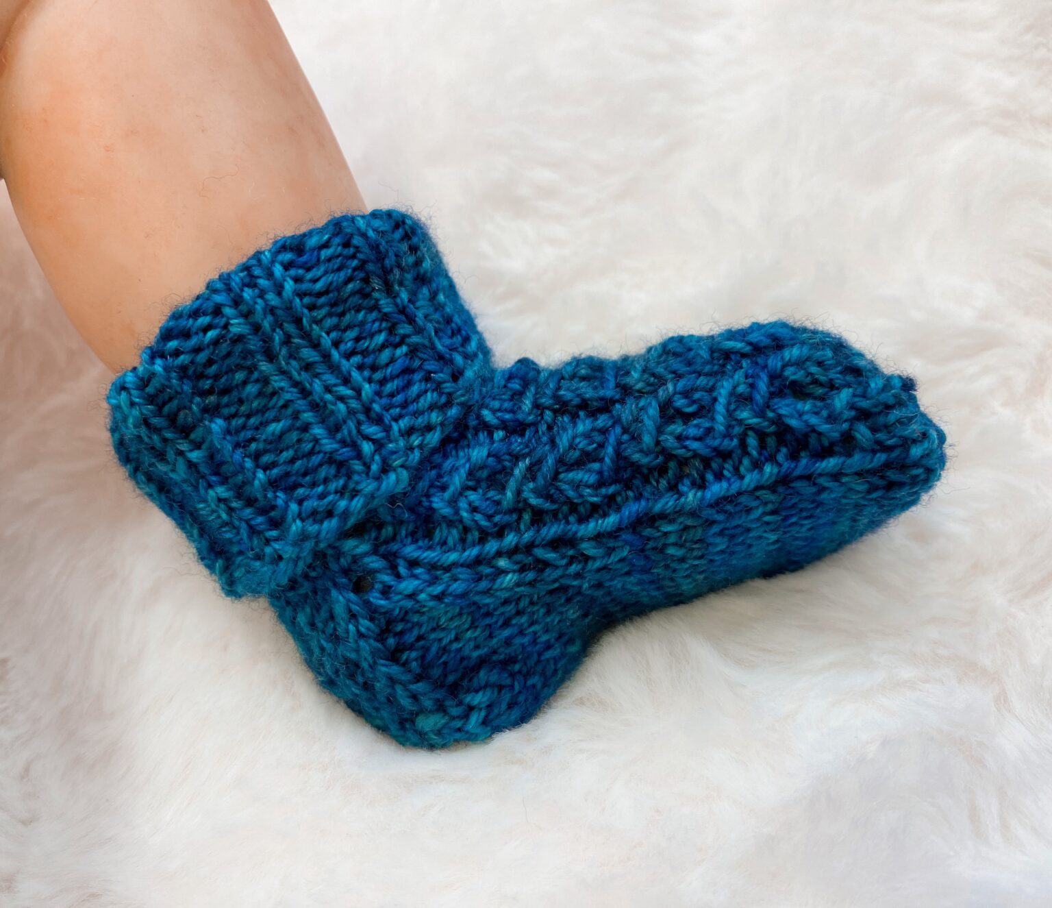 Mock Cable Knit Baby Socks - love. life. yarn.