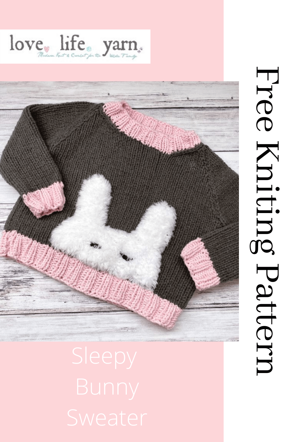 Sleepy Bunny Sweater (Free Knit Baby Sweater Pattern) - love. life. yarn.