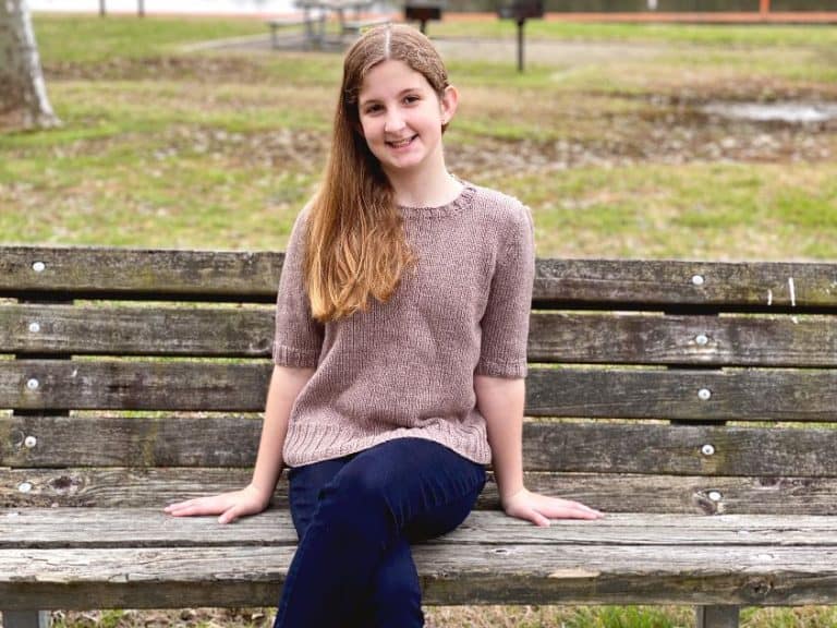 Sophisticated Free Knit Tee Pattern - love. life. yarn.