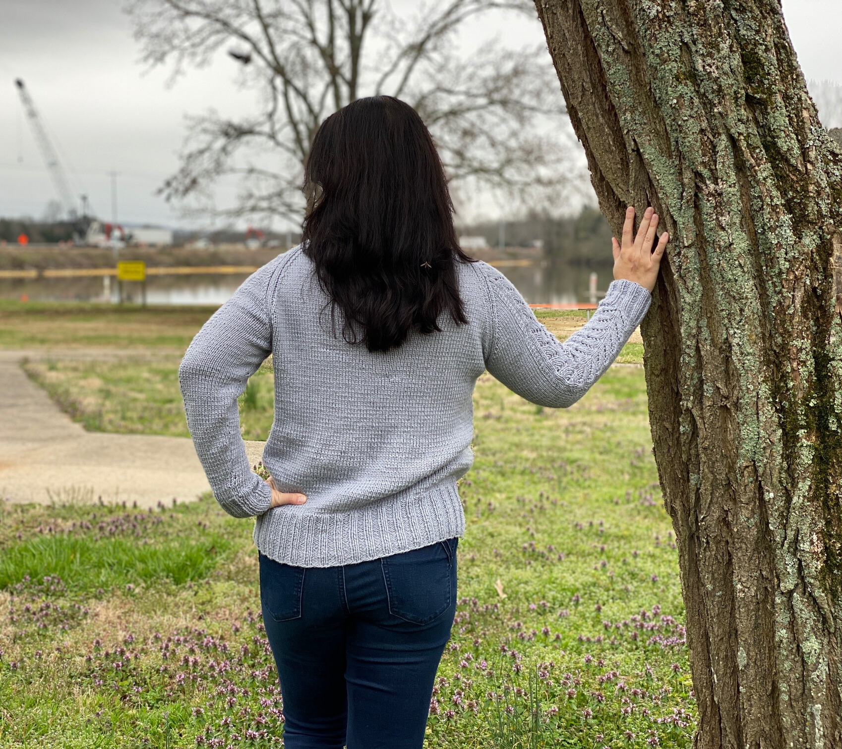 Touch of Lace Knit Sweater Pattern - love. life. yarn.