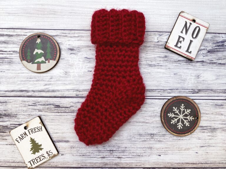Mini Crochet Stocking (Free Crochet Pattern) - love. life. yarn.