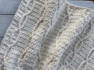 Mock Cable Crochet Blanket - love. life. yarn.