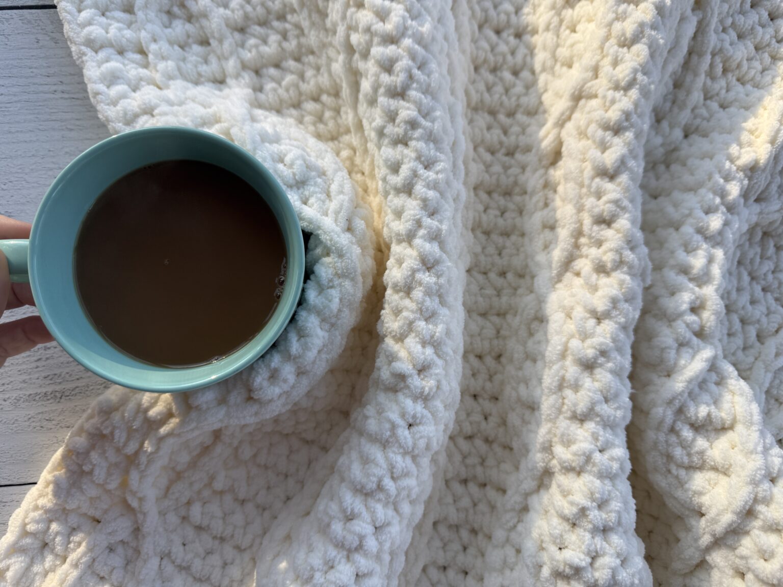 Mock Cable Crochet Blanket - love. life. yarn.