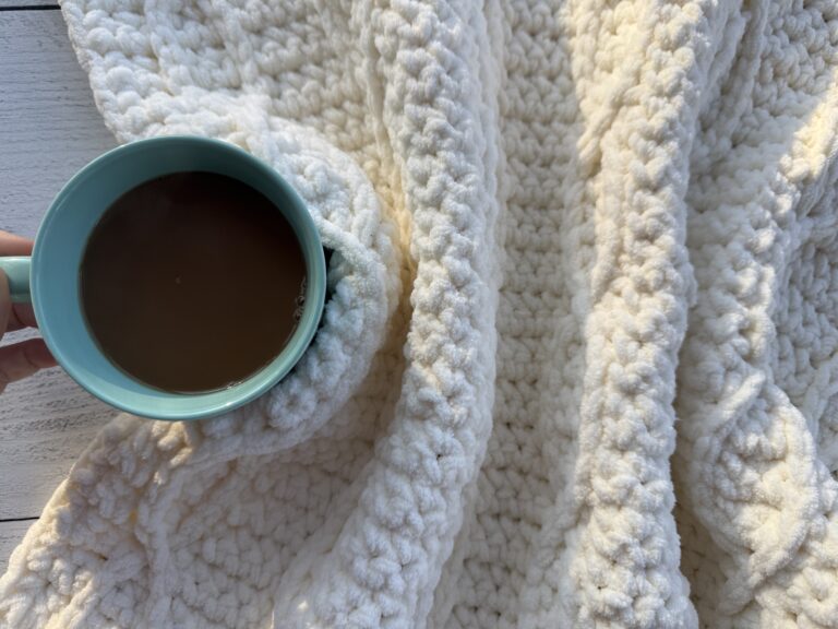 Mock Cable Crochet Blanket - love. life. yarn.