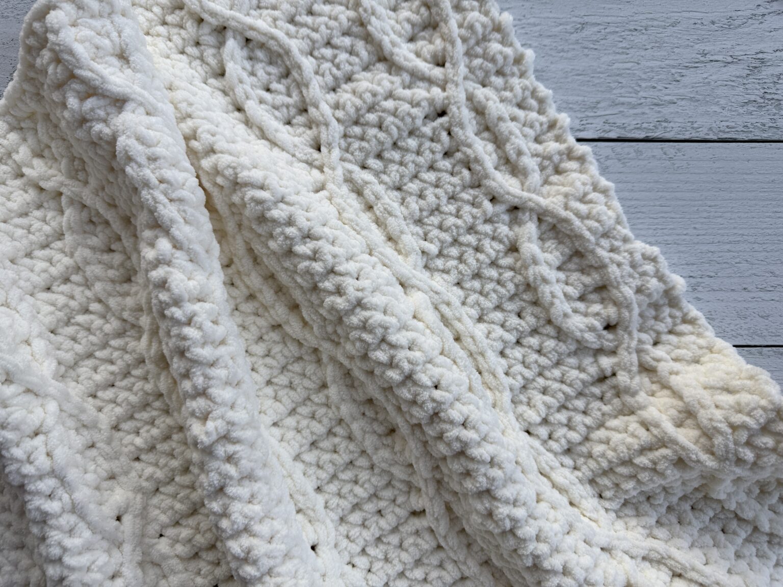 Mock Cable Crochet Blanket - love. life. yarn.