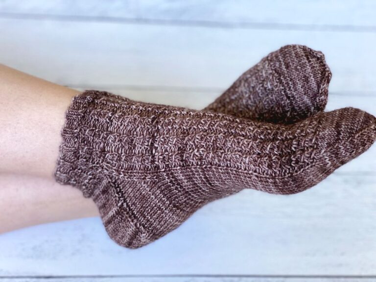 Mock Cable Knit Socks Pattern (Free Knitting Pattern) - love. life. yarn.