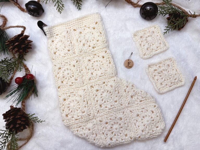 Modern Granny Square Stocking - love. life. yarn.