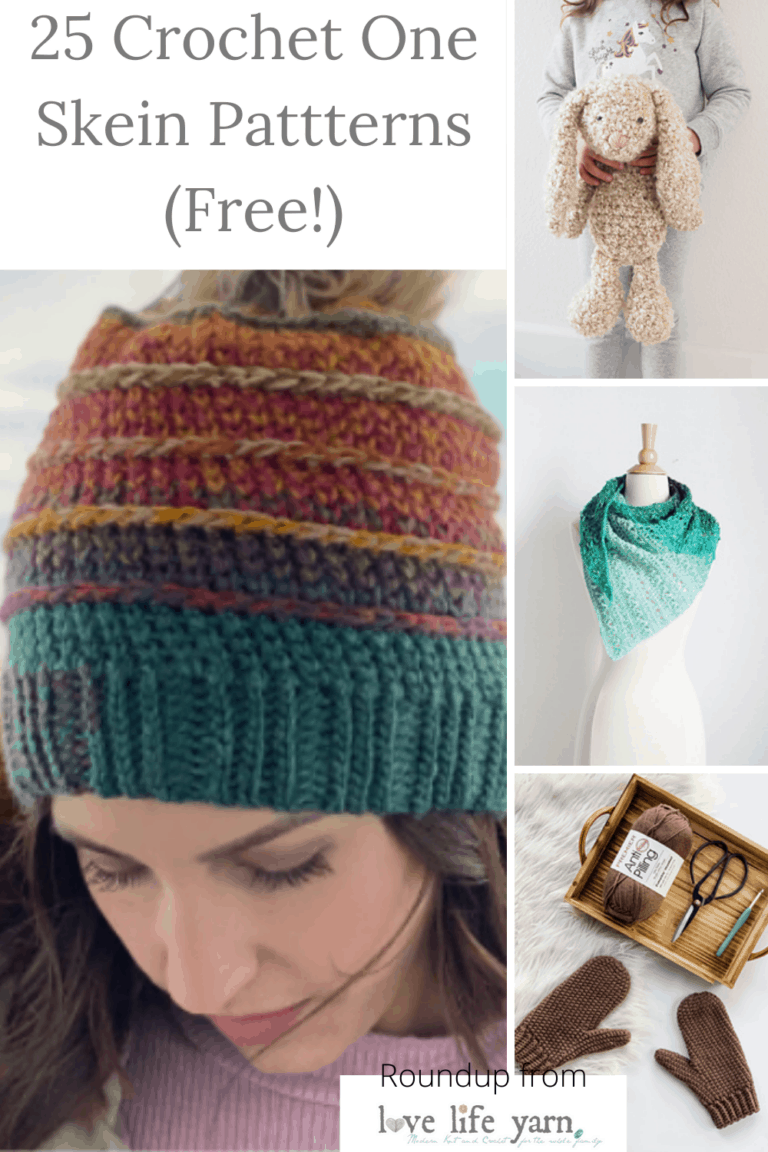 25 Free Crochet Patterns for When You Only Have One Skein - love. life ...