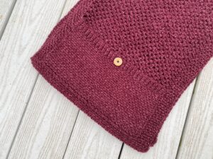 How to Crochet a Simple Pocket Shawl (Free Pattern) - love. life. yarn.