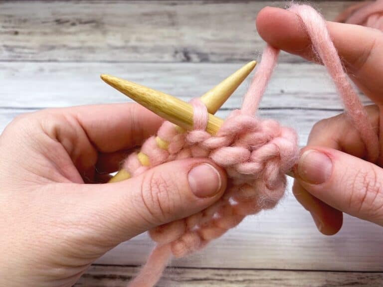 How to Work the Purl Stitch (Easy Knitting Tutorial) - love. life. yarn.