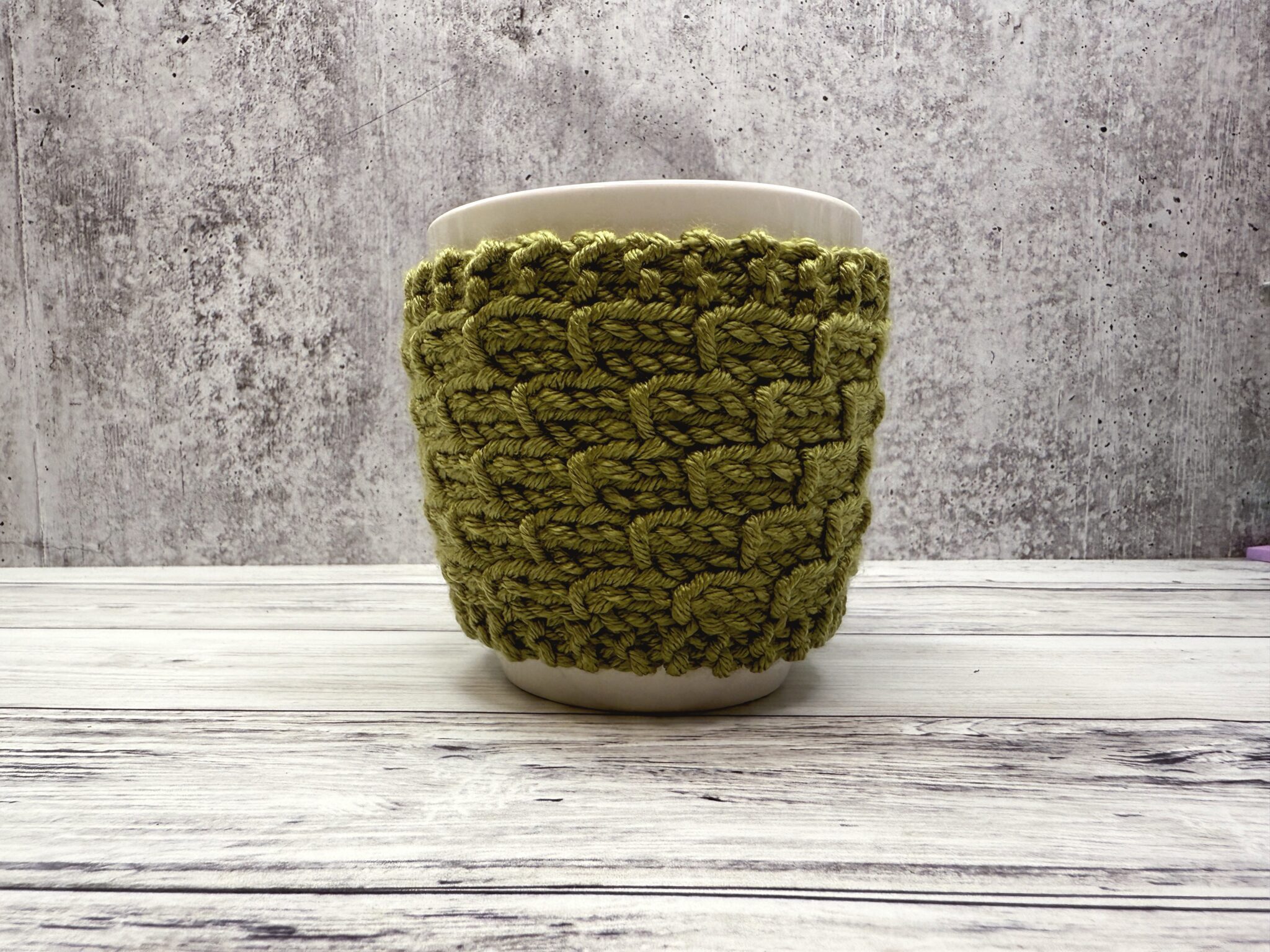 Quick Knit Coffee Cozy - Free Knitting Pattern - love. life. yarn.