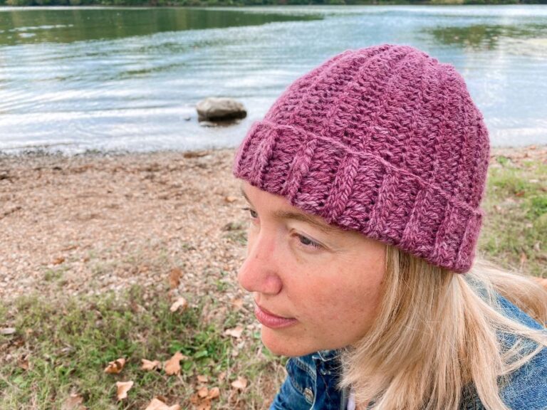 Reversible Ribbed Crochet Beanie - love. life. yarn.