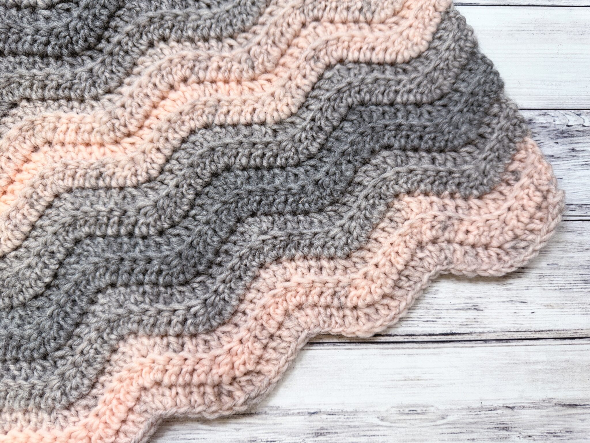 Ridged Chevron Blanket (Free Crochet Pattern) - love. life. yarn.