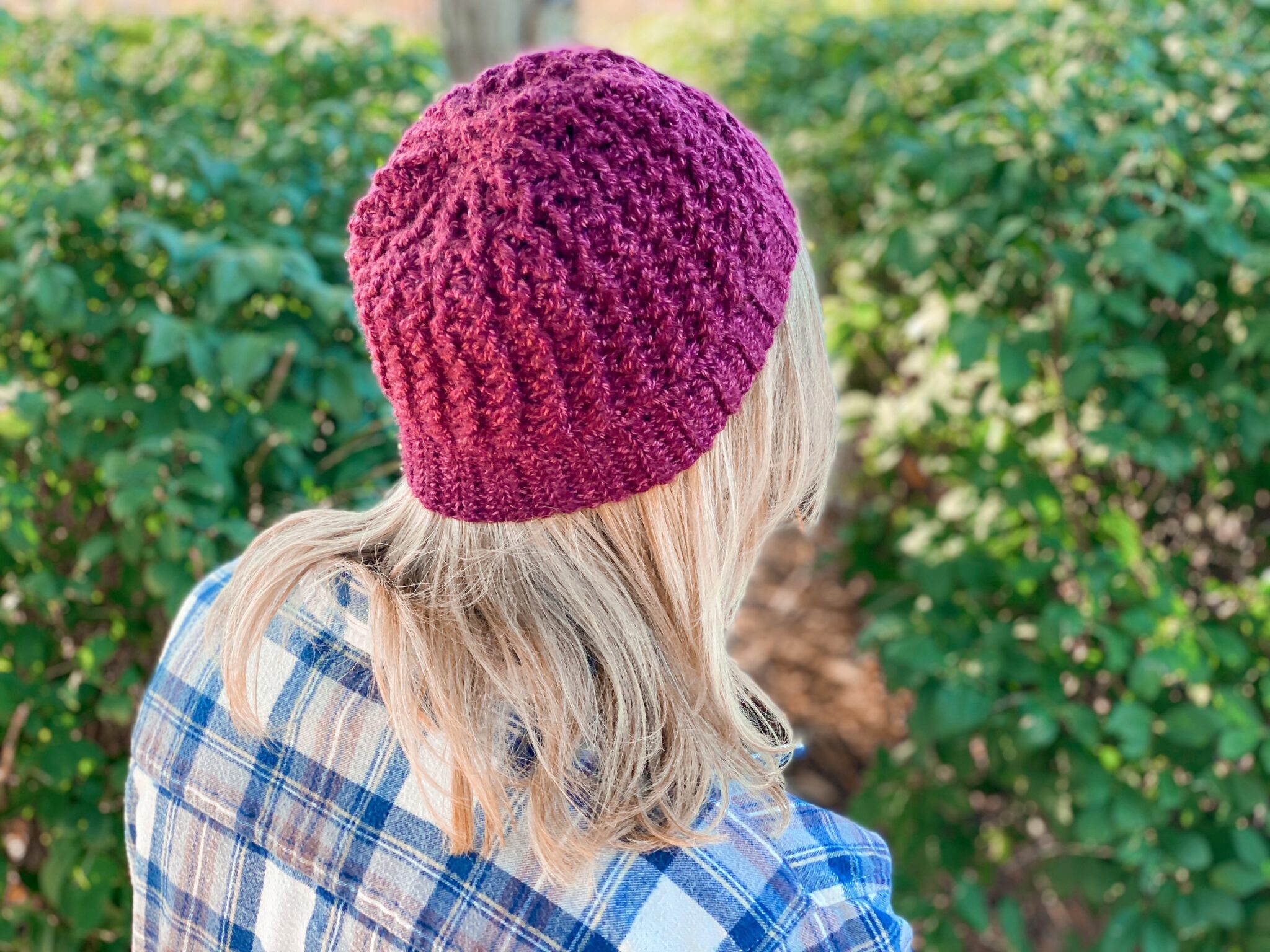 Ripple Lace Beanie (Free Textured Crochet Hat Pattern) - love. life. yarn.