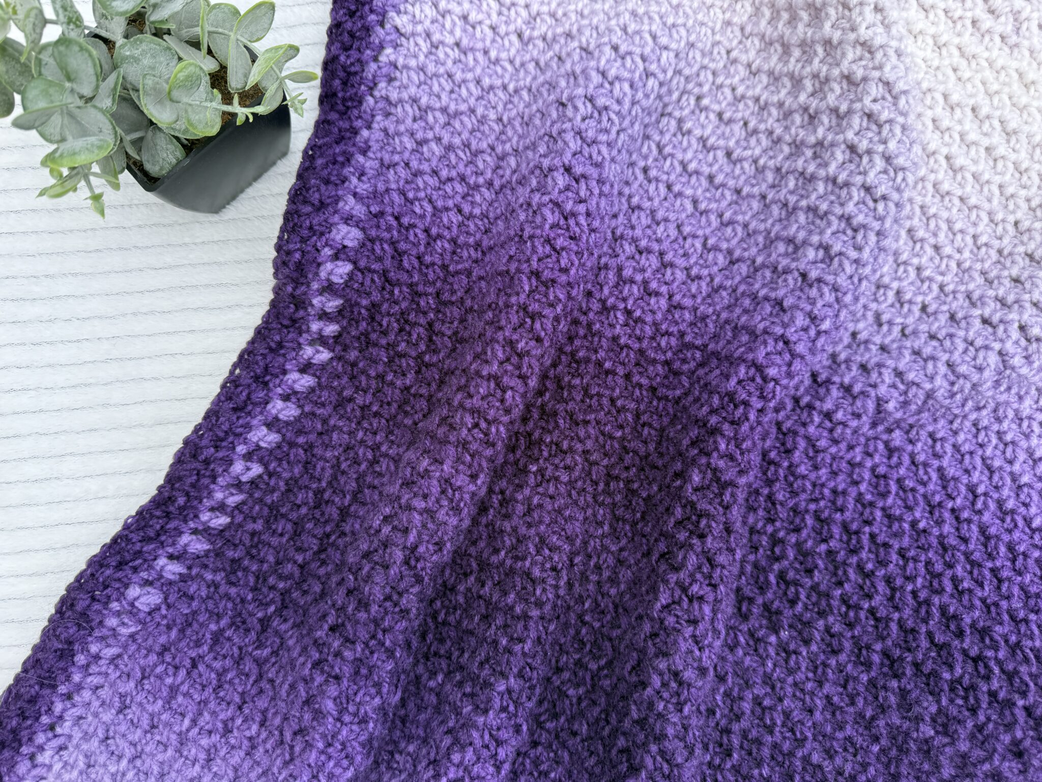 Simple Cluster Stitch Blanket - love. life. yarn.