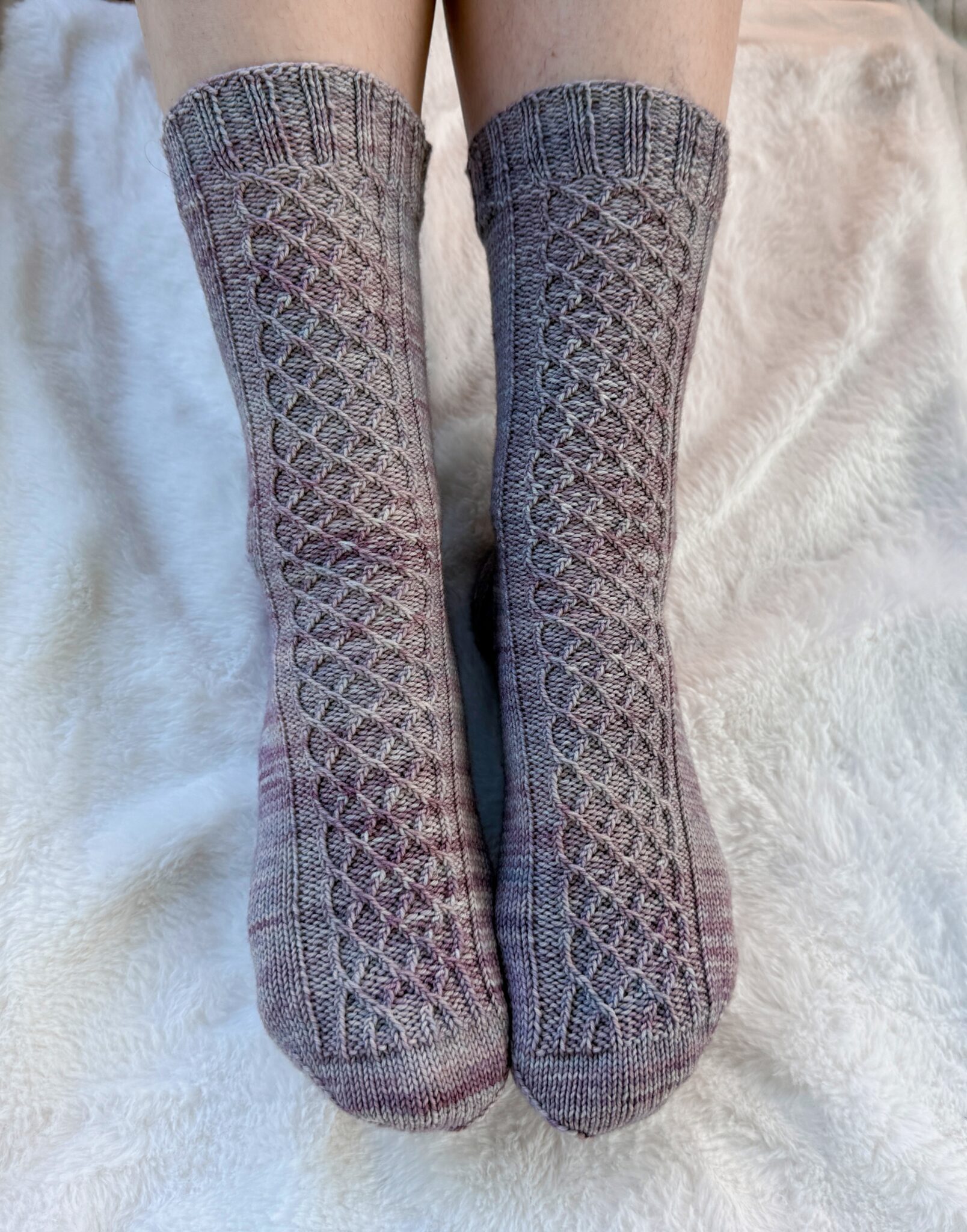 Summer Haze Cabled Socks - love. life. yarn.