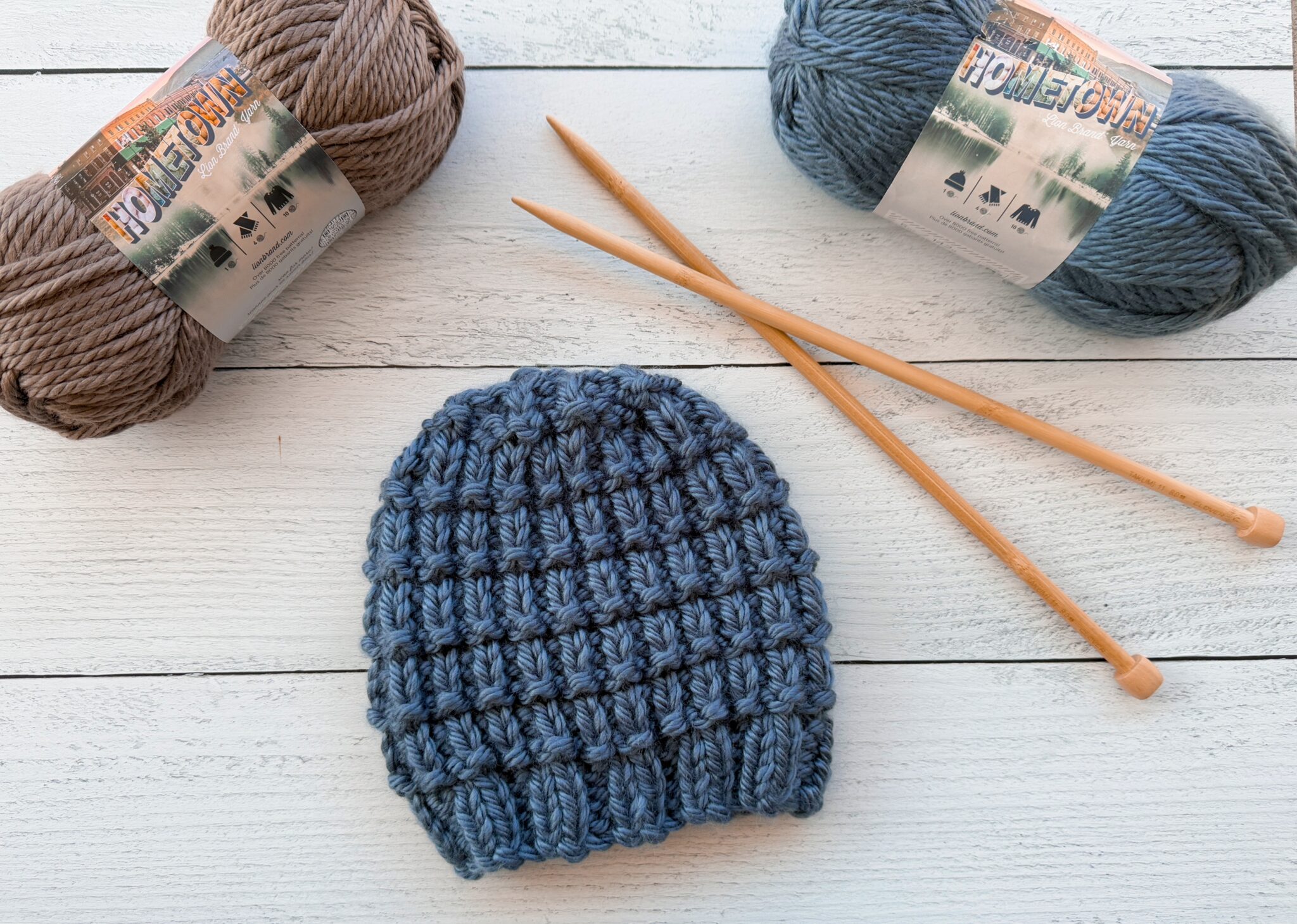 Easy Super Bulky Knit Hat (Free Pattern) - love. life. yarn.