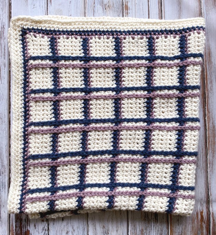 Tartan Plaid Blanket - Free Crochet Pattern - love. life. yarn.