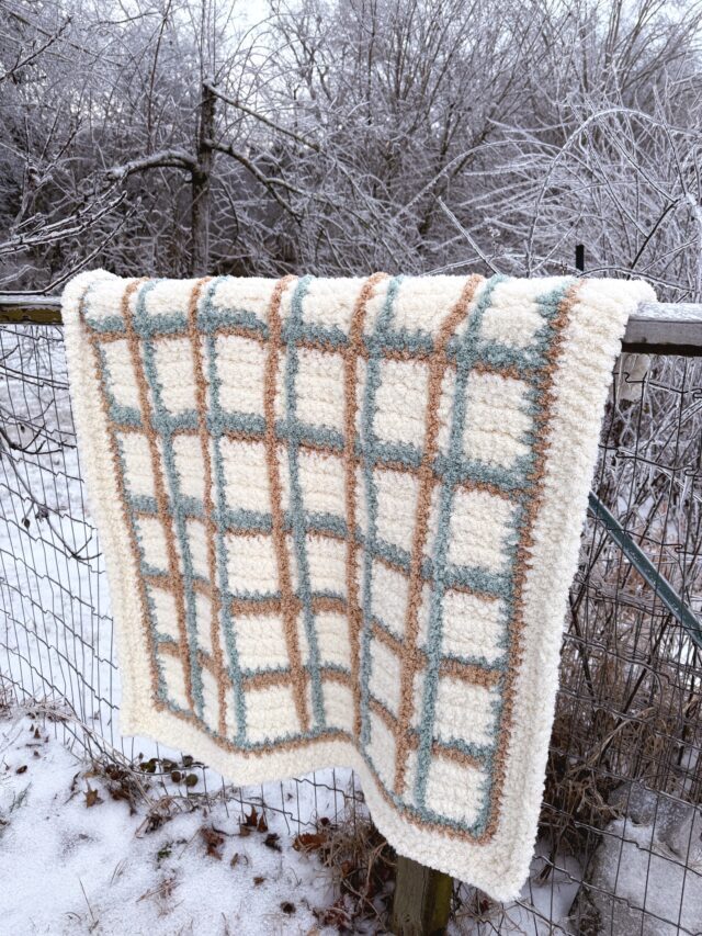 Tartan Plaid Blanket - Free Crochet Pattern - love. life. yarn.