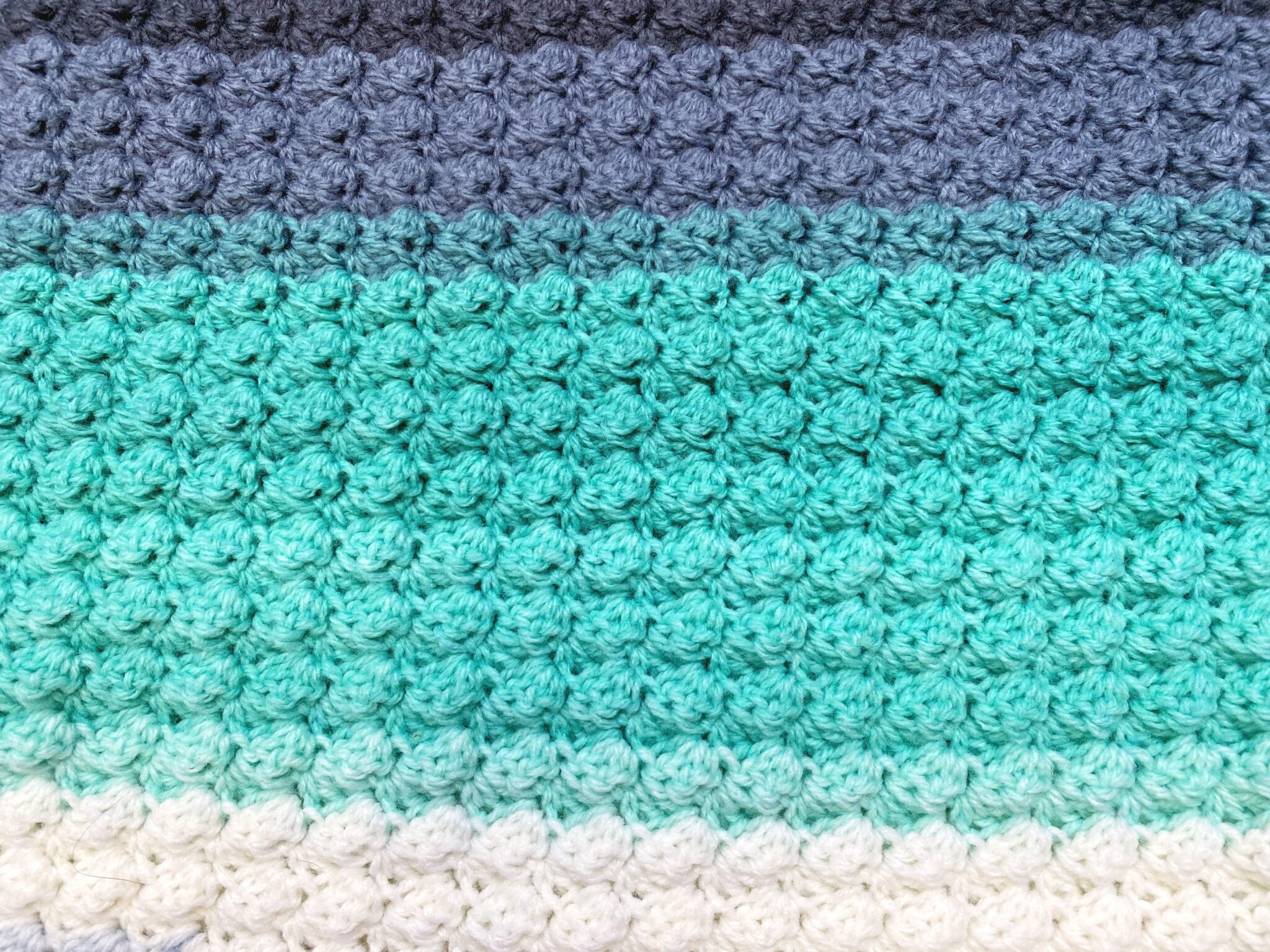 Easy Textured Crochet Baby Blanket - love. life. yarn.