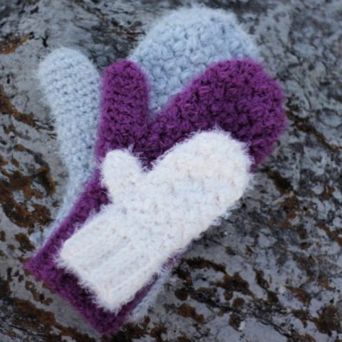 Basic Crochet Mittens - Easy Free Pattern - love. life. yarn.