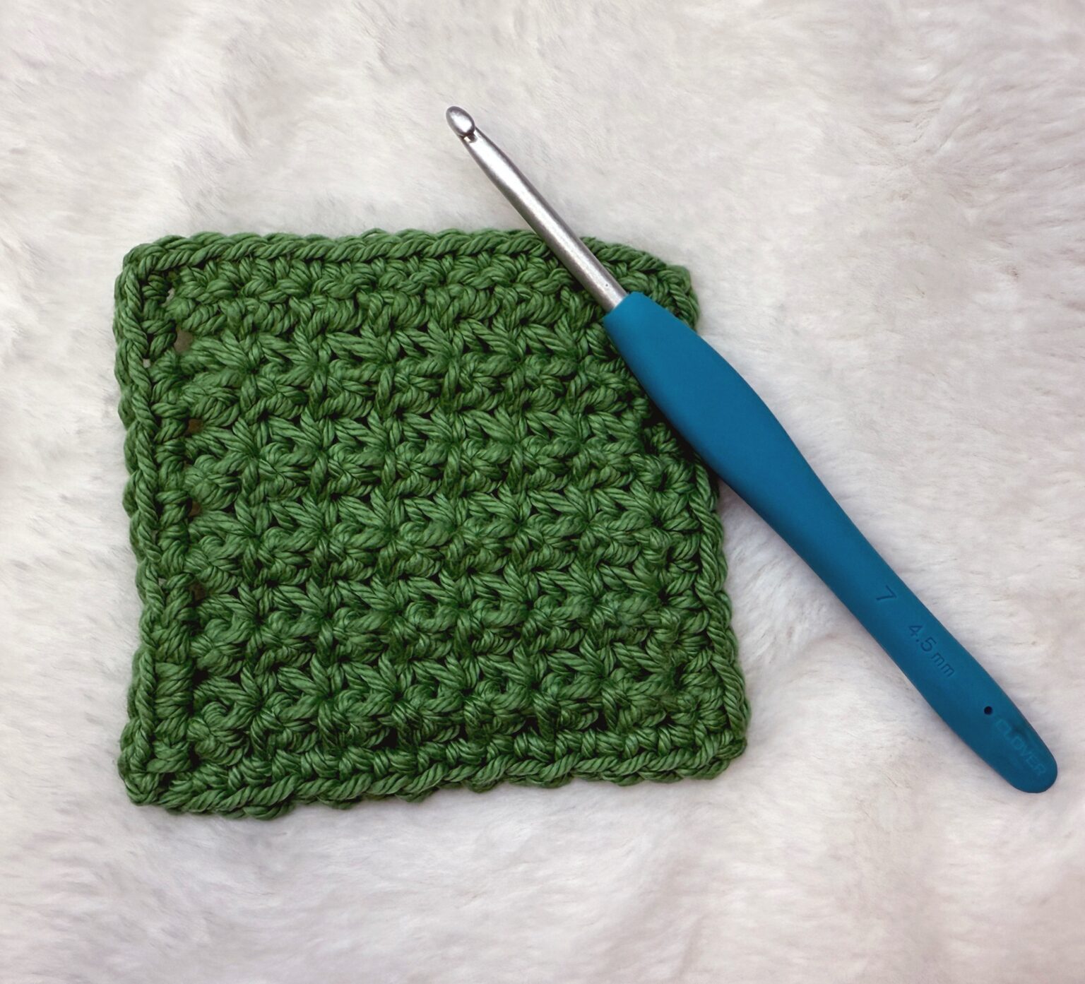 Trinity Stitch Face Scrubby - love. life. yarn.
