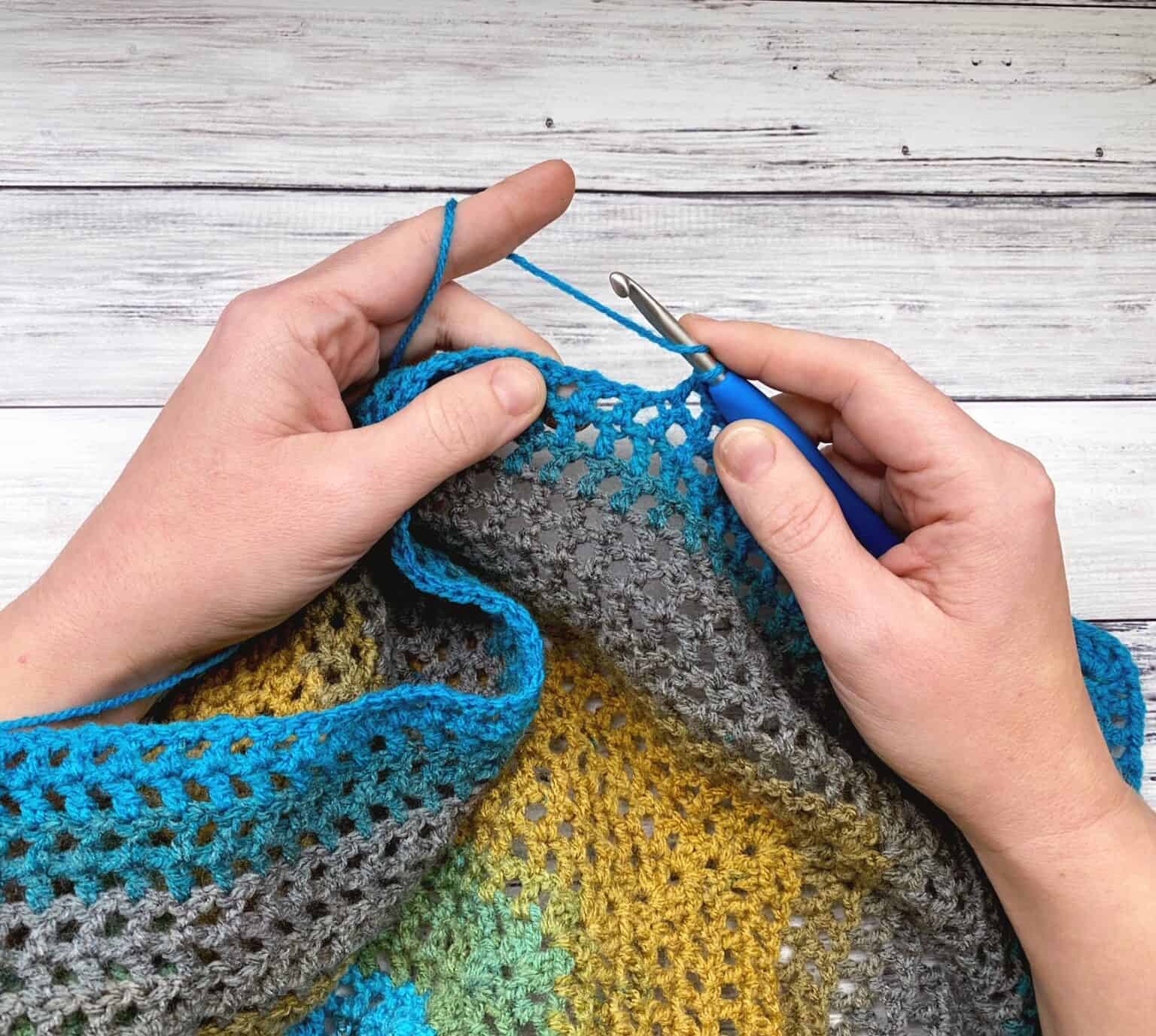 Beginner Crochet Triangle Shawl (Free Pattern) - love. life. yarn.