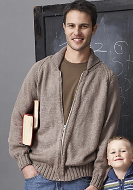 For Him with Love: 25 Handpicked Men's Cardigan Knitting Patterns ...