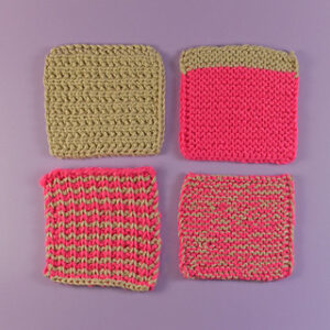 25 Knit Coaster Patterns to Cozy Up Your Coffee Table - love. life. yarn.